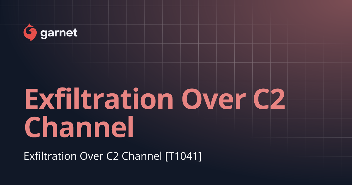 Exfiltration Over C2 Channel | Mitre