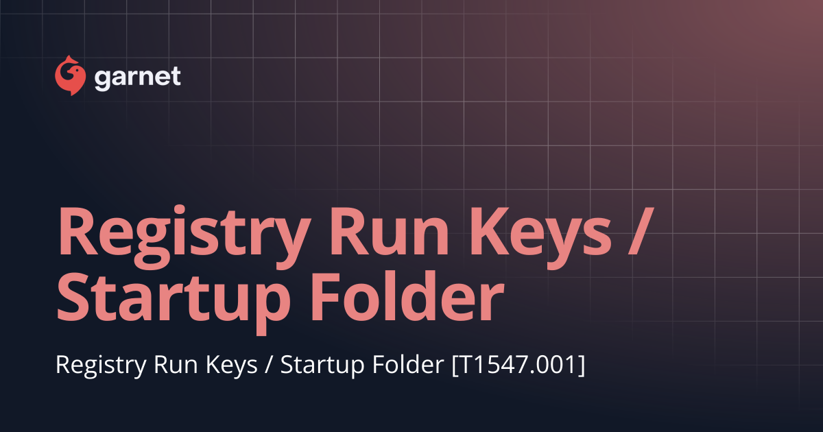Registry Run Keys / Startup Folder | Mitre