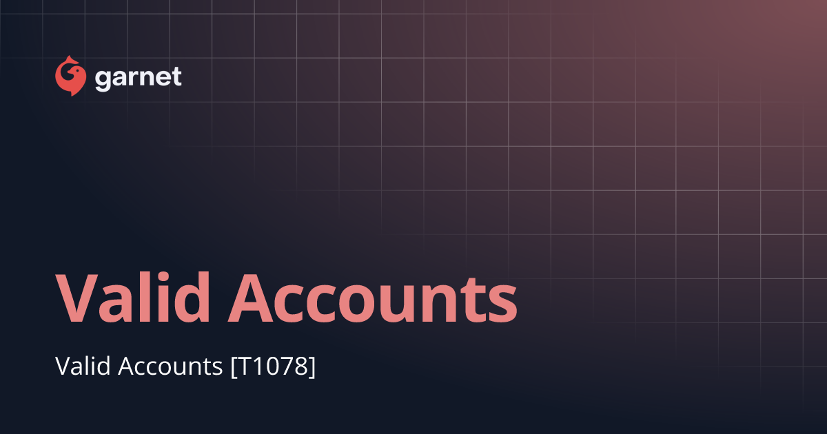 Valid Accounts | Mitre
